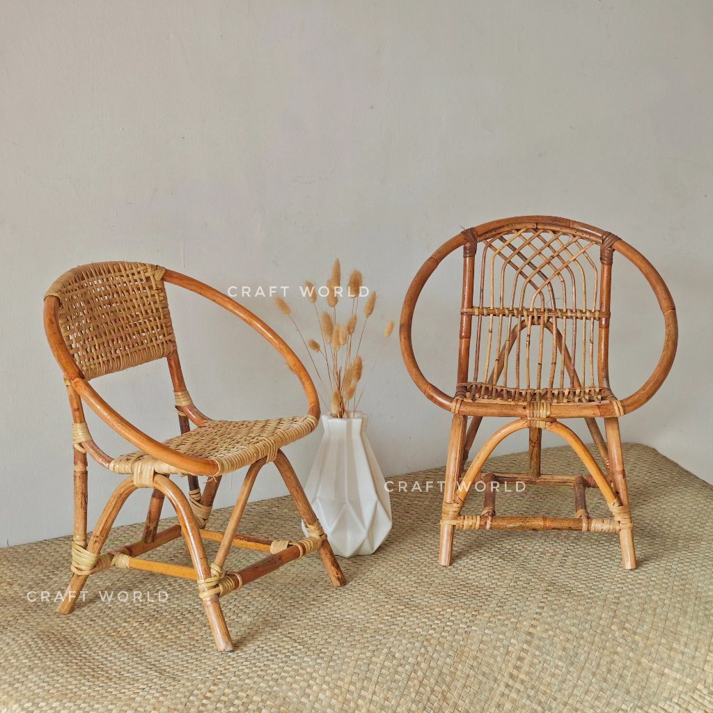 BABY / KIDS Small Rattan Chair | Kids Chair | Rotan Kerusi Kanak-kanak ...