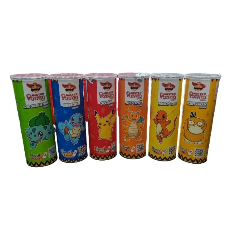 MISTER POTATO Crisps POKEMON Kerepek Kentang 桶装薯片 125g | Shopee Malaysia