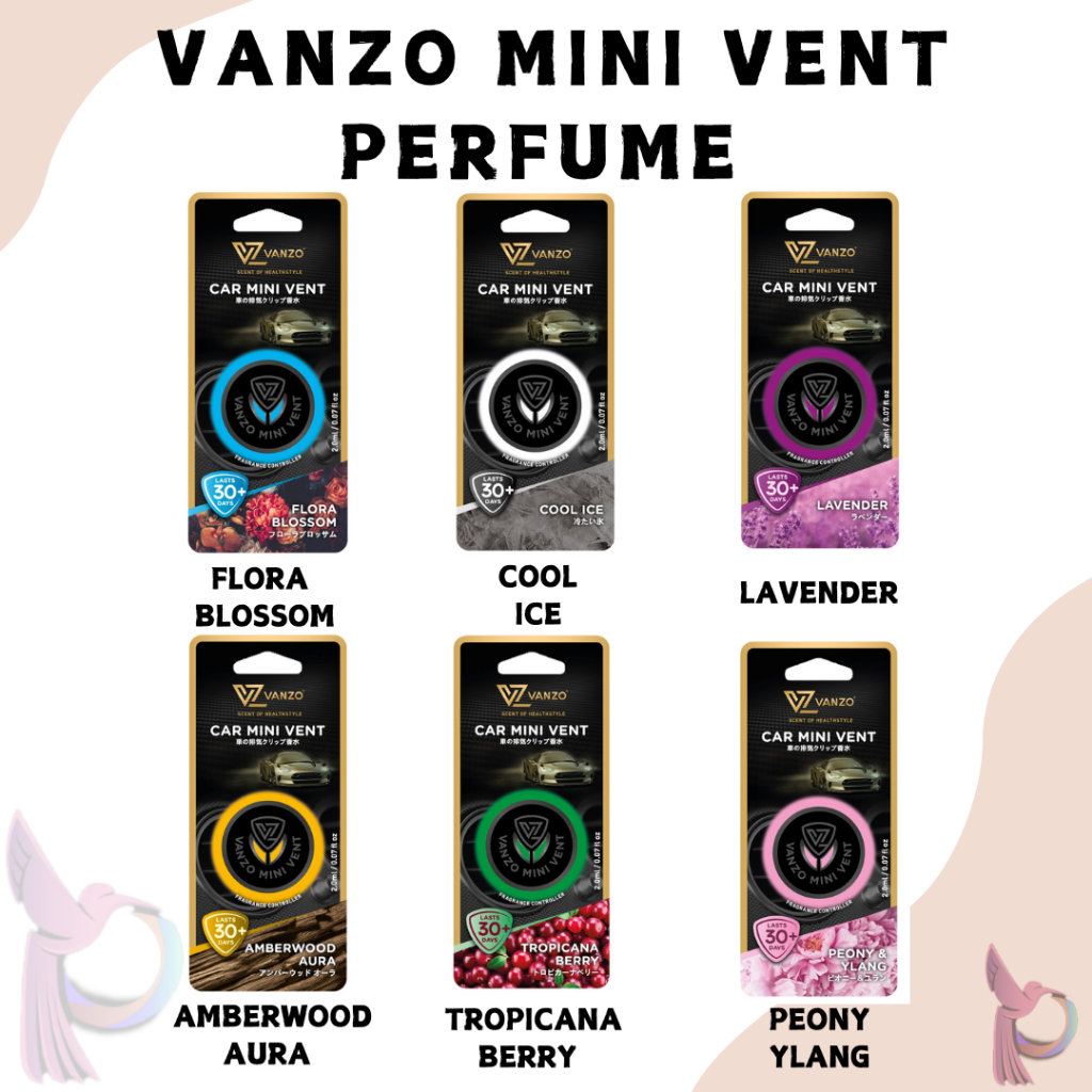 Vanzo New Car Mini Vent Perfume - (2ml) | Shopee Malaysia