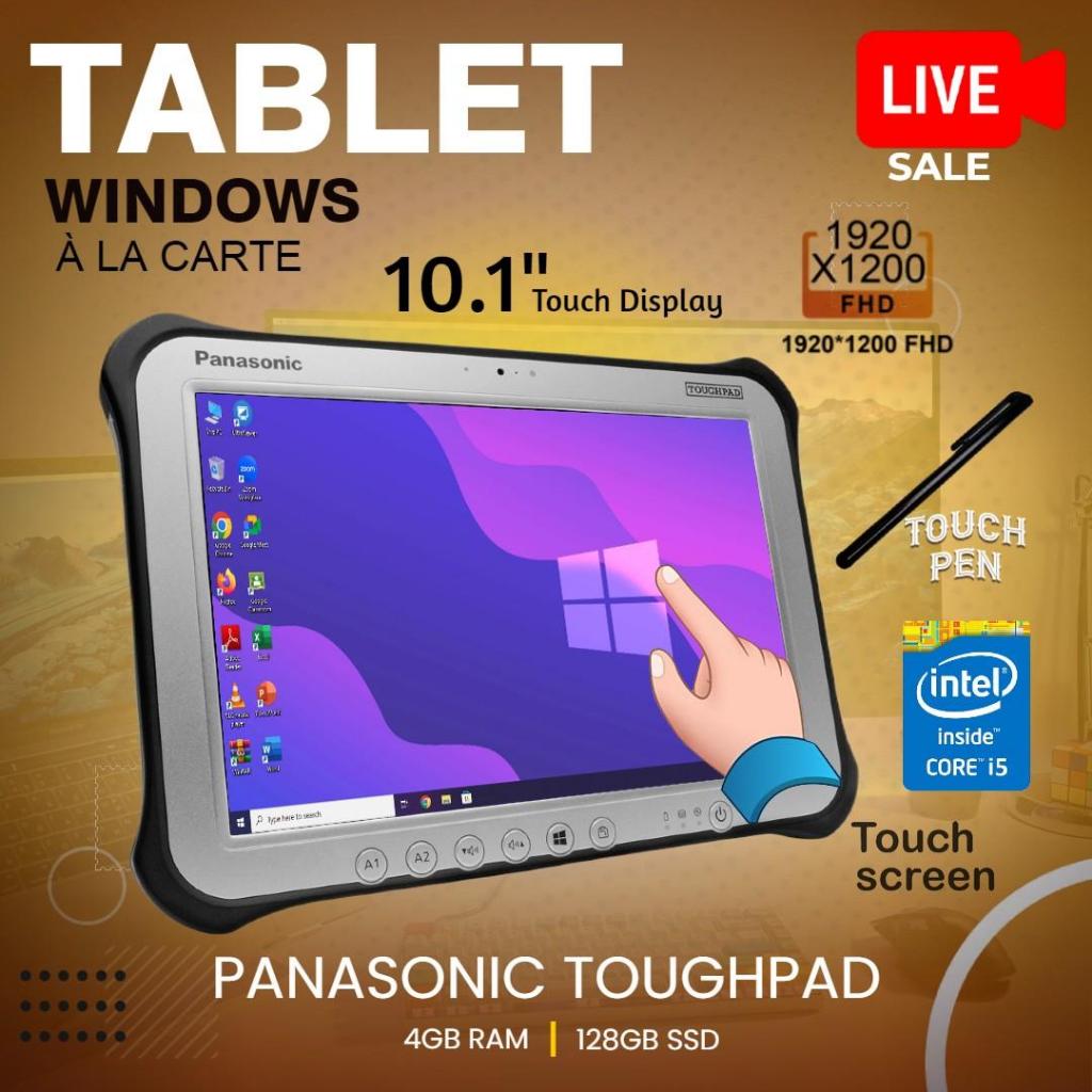 (Refurbished) [Touchscreen] Panasonic ToughPad Windows Tablet (Intel ...
