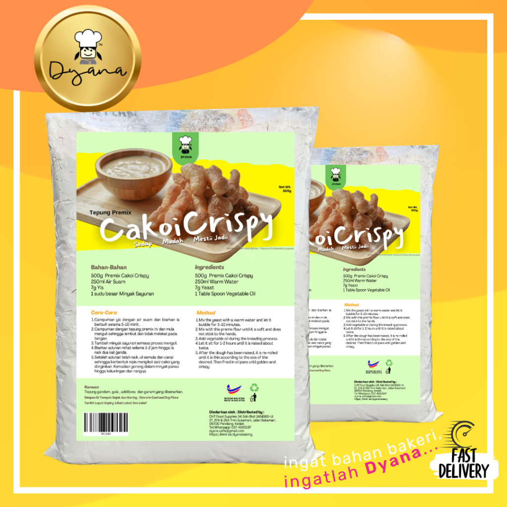 Tepung Premix Kuih Cha Koi Cakoi Chakoi 500g by Dyana | Shopee Malaysia