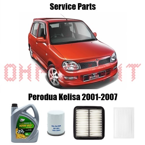(𝑩𝑹𝑨𝑵𝑫 𝑷𝑺𝑻) Service Parts (7000km) for Perodua Kelisa 850cc/1000cc 2001 ...