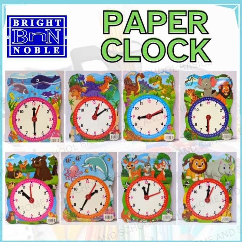 Paper Clock Jam Kertas Jam dinding wall clock children clock big clock ...
