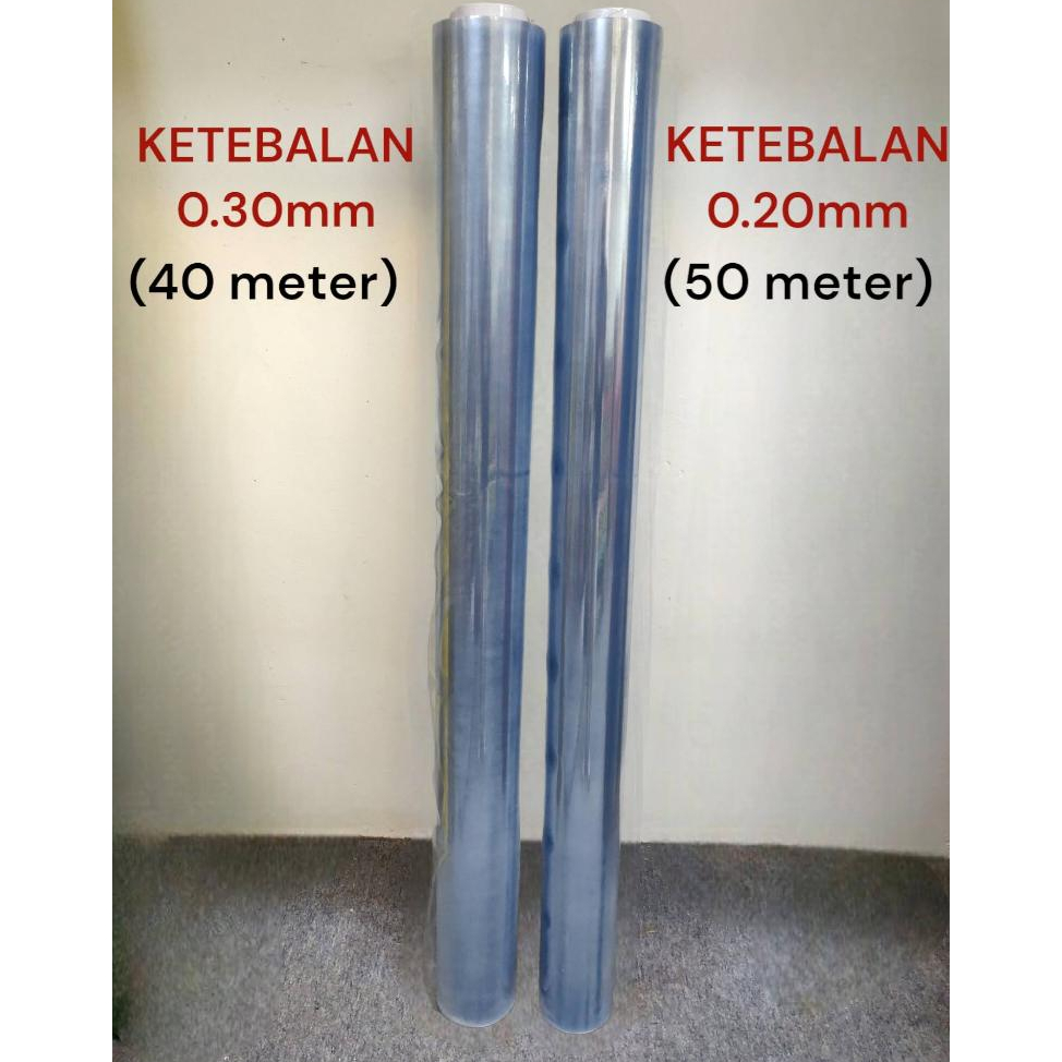 Plastik Alas Meja Tebal Dan Nipis (GULUNG) / Transparent PVC (ROLL ...