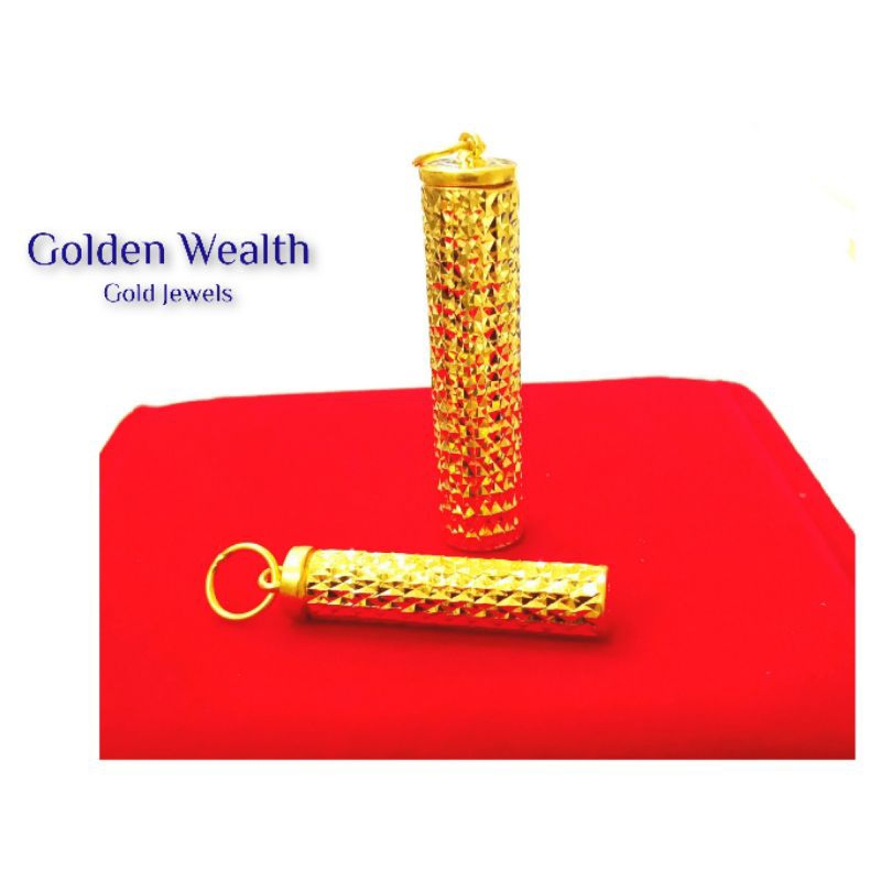 👍916 Gold Pendant Loket Emas 916黄金符筒 | Shopee Malaysia