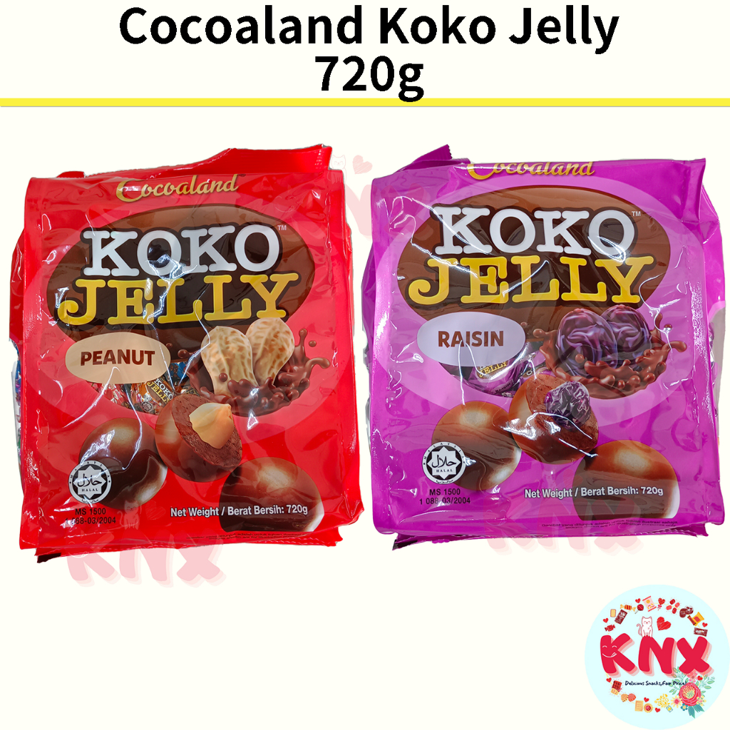 Cocoaland Kokojelly Chocolate Candy Peanut, Raisin 720g | Shopee Malaysia