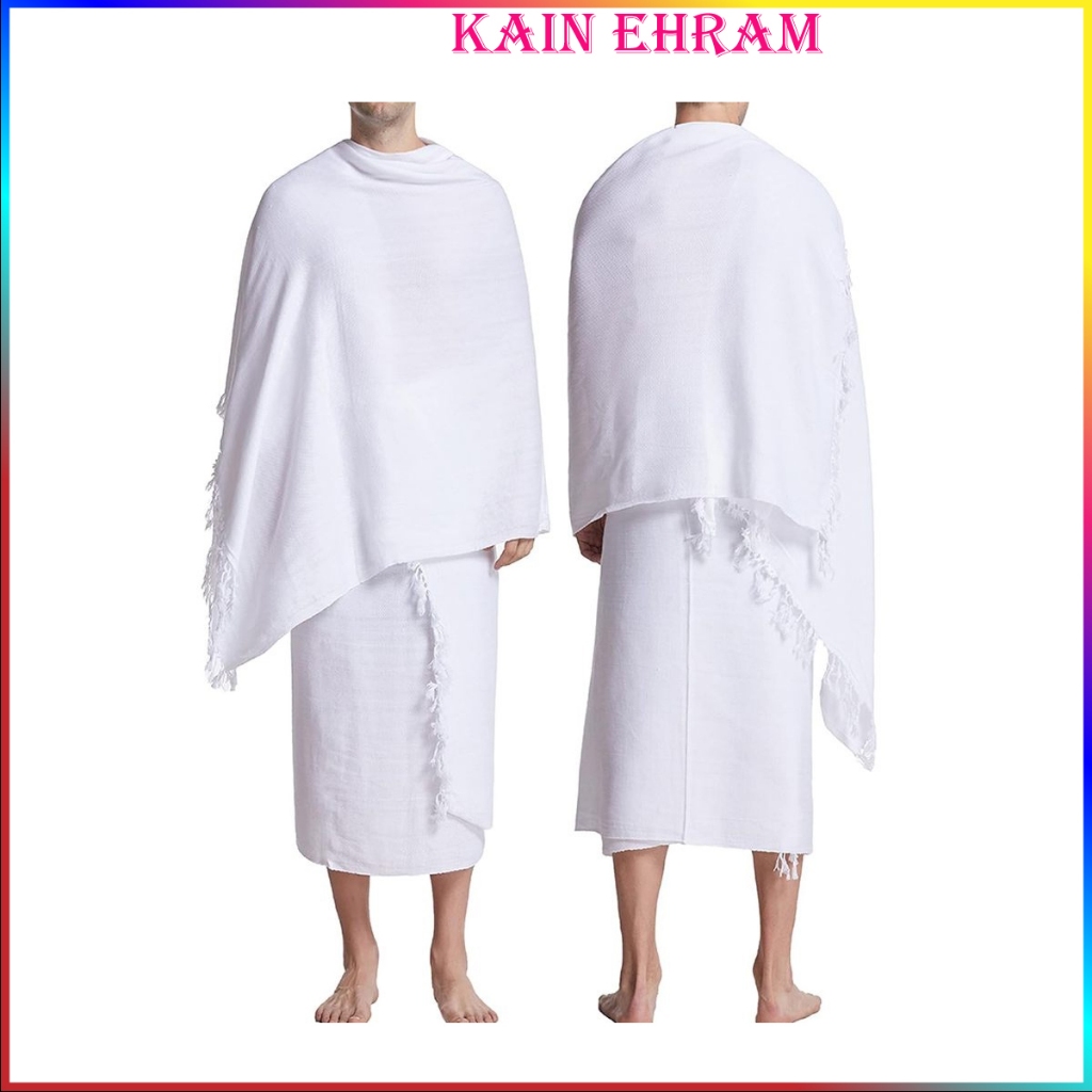 KAIN IHRAM/EHRAM Haji dan Umrah Cotton Dobby Exclusive | Shopee Malaysia