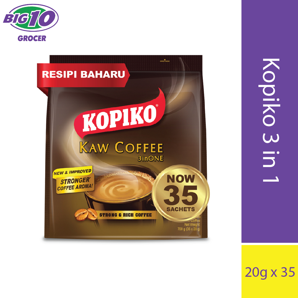 Kopiko Kaw Coffee 3in1 700g (20g x 35) | Shopee Malaysia