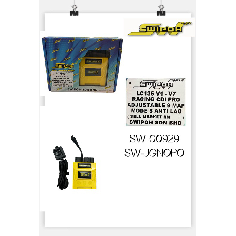 LETUP LETUP SWIPOH RACING CDI UNIT ADJUSTABLE MAPPING MAP BUTTON MODE ...
