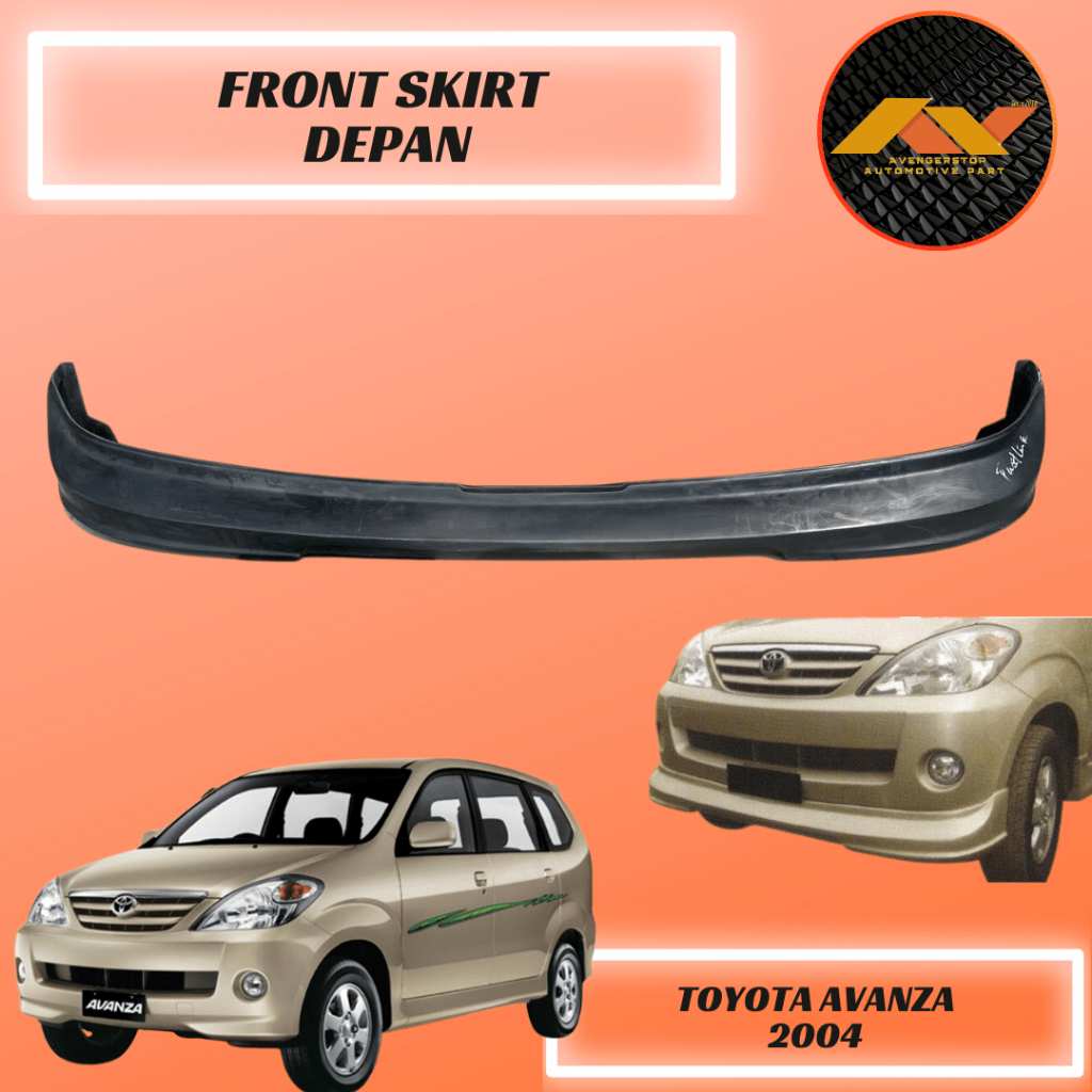 Bodykit Toyota Avanza 2004 Skirt OE Style Front / Side / Rear Skirting ...