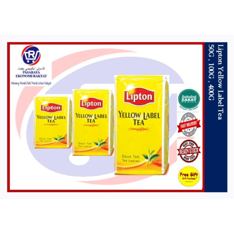 Lipton Yellow Label Tea Leaves 50g/100g/400g | Shopee Malaysia