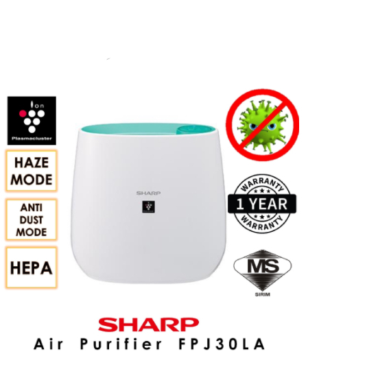 Sharp 23m² Air Purifier Hepa Filter Plasmacluster Ion FPJ30LA/FPJ30LB ...