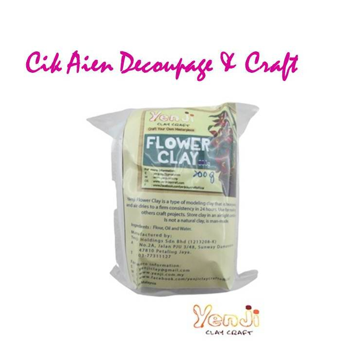 Air Drying Flower Clay 200 gram from Yenji Clay Craf - air dry clay, no ...