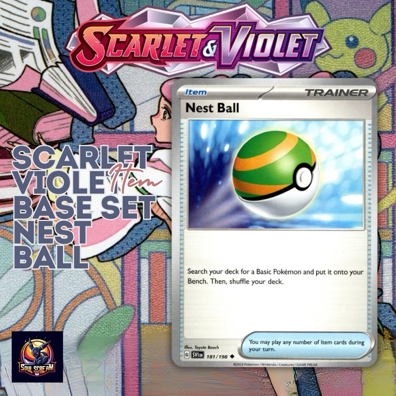 Pokemon TCG Nest Ball 181/198 Scarlet Violet Base Set | Shopee Malaysia
