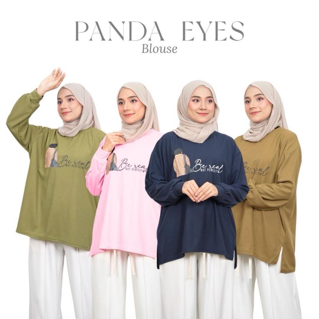 PANDAEYES MAISARAH BLOUSE WAFFLE BE REAL (CLO-CN1163BL) | Shopee Malaysia