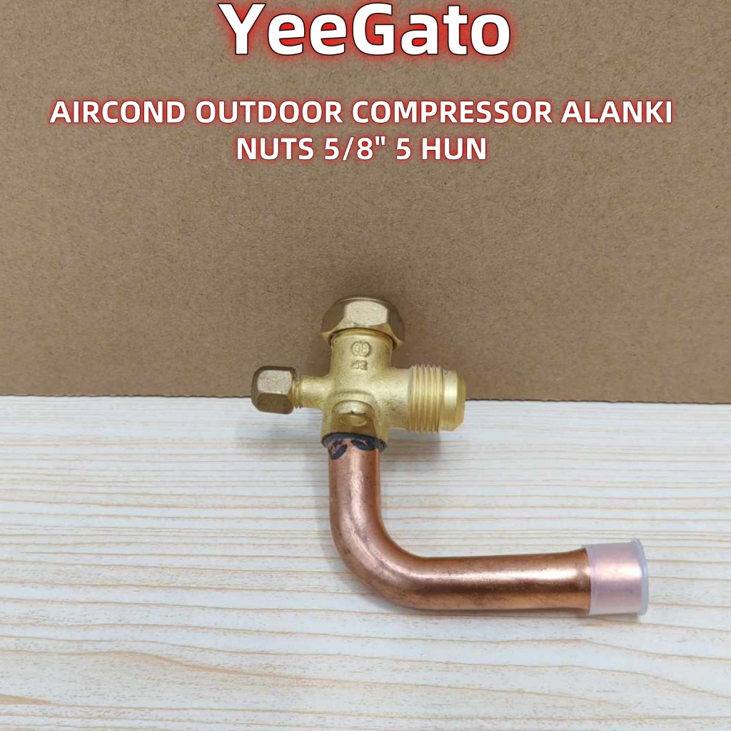 [5/8"] (5hun)AIRCOND OUTDOOR SERVICE VALVE ALANKI NUTS ( 15.88MM ...