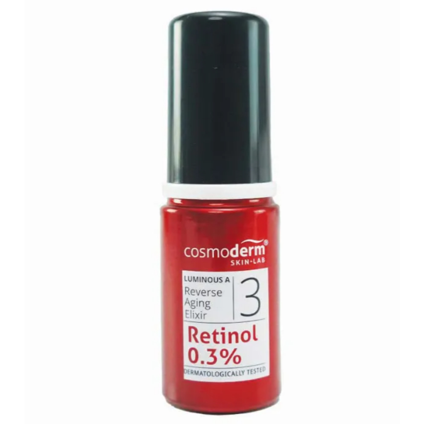 Cosmoderm Luminous A Reverse Aging Elixir (Retinol) 15ml (Exp : Jun ...