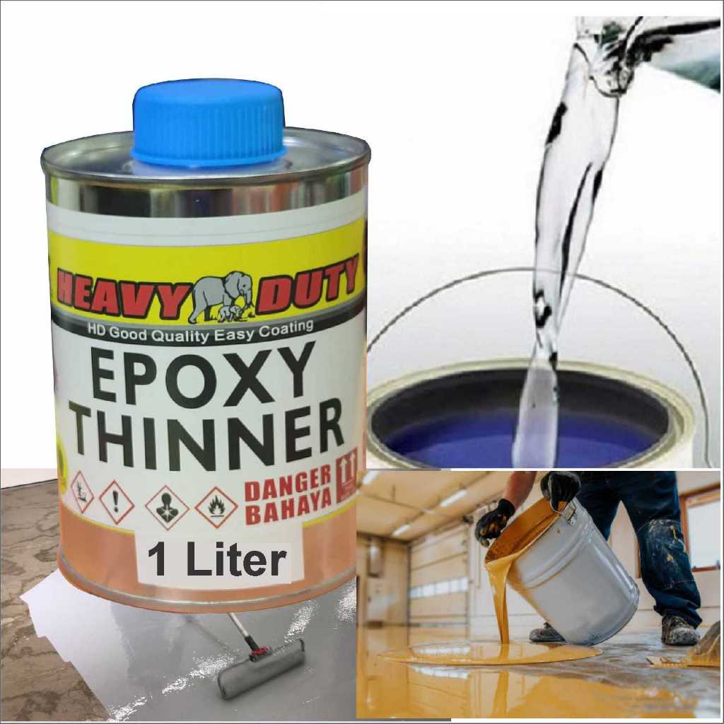 ( 1 LITER ) thinner epoxy / thinner / cat epoxy bancuh / paint / thinner metal/wood/ thinner ...