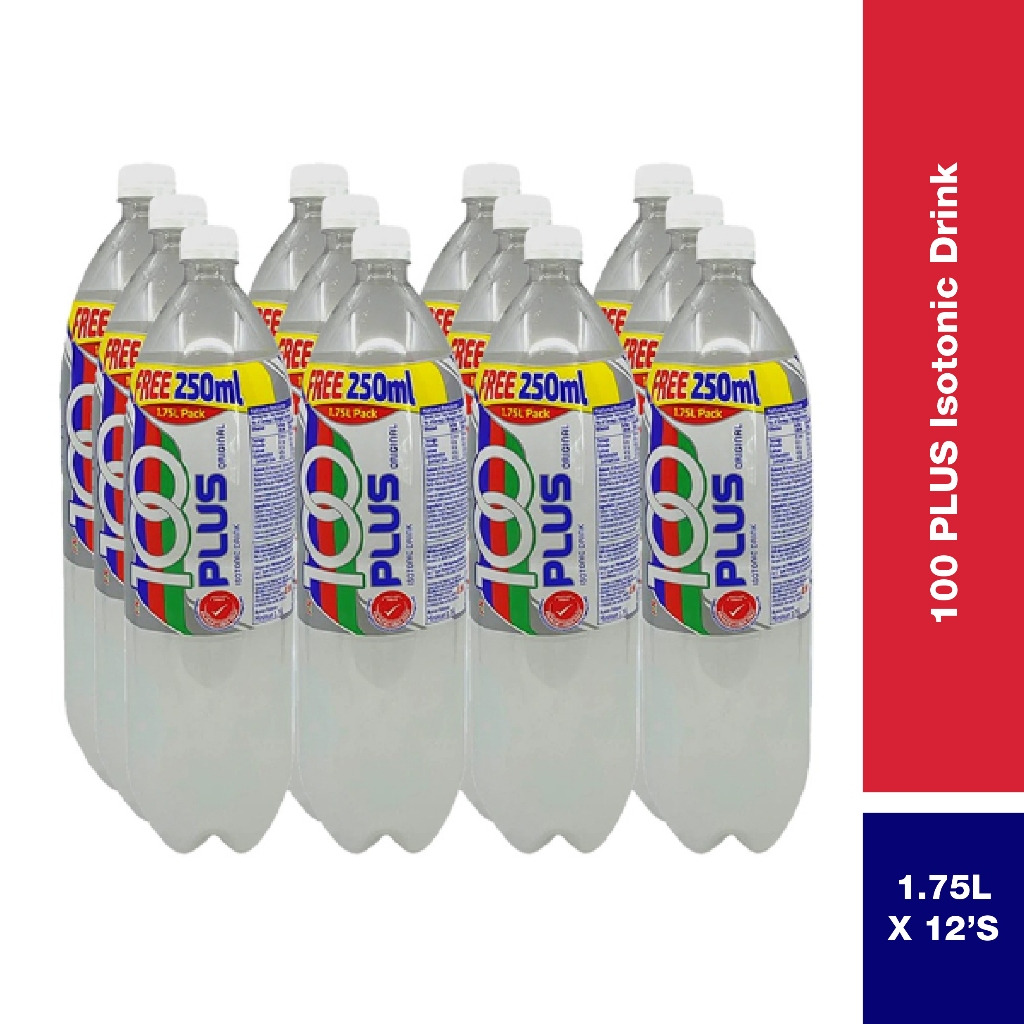 100 Plus Isotonic (1.75L) Carton X12 Bottle | Shopee Malaysia
