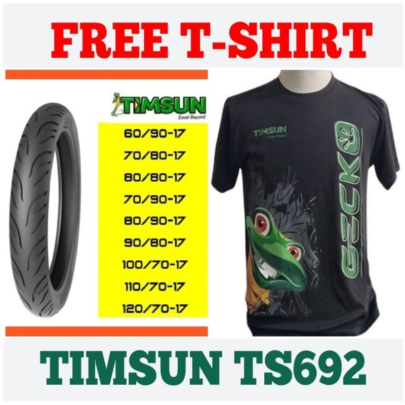 TIMSUN TS692 TAYAR 100% ORIGINAL 70 80 90 100 110 120-17 TUBELESS BELI ...