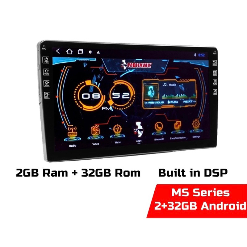 Mohawk MS Series 2+32GB Built in DSP 4G QLED Car Android Player Add on ...