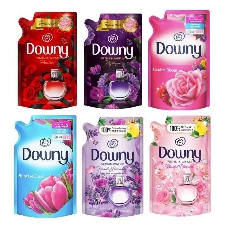 Downy Premium Parfum Passion/Sunrise Fresh/Lavender/Mystique 530ml ...