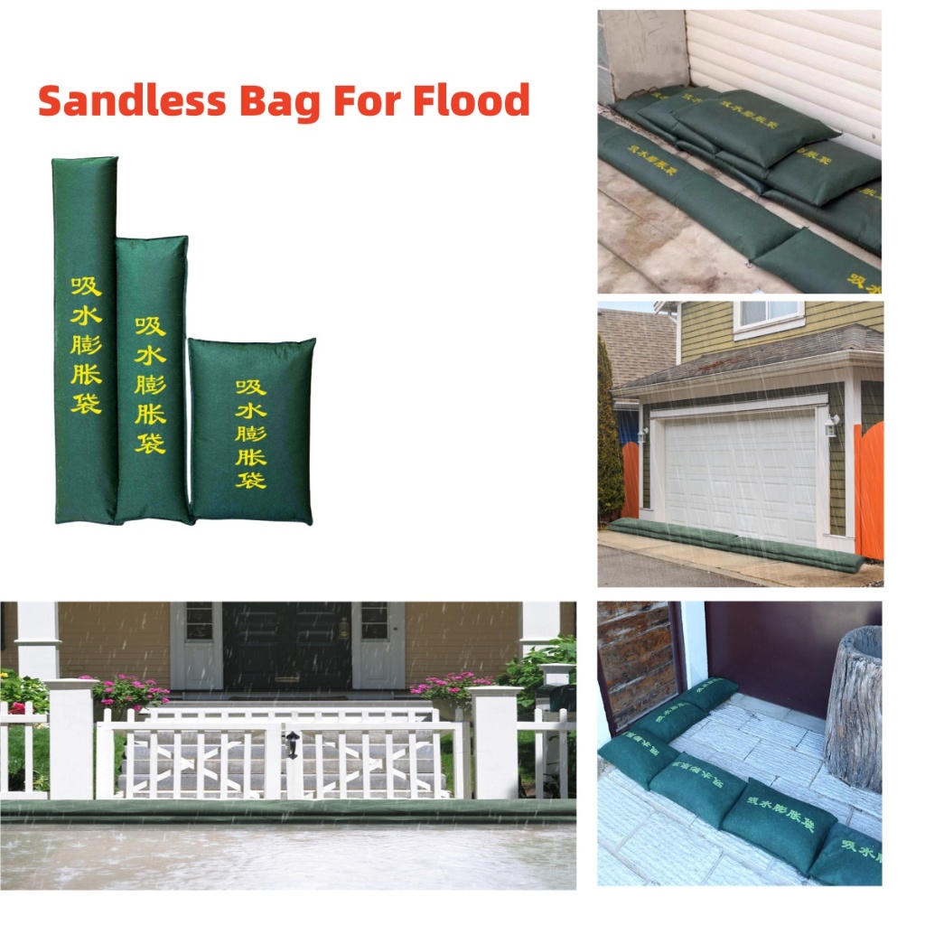 Heavy-Duty Flood Barrier Sandbags/penghadang banjir - Reusable Sandless ...