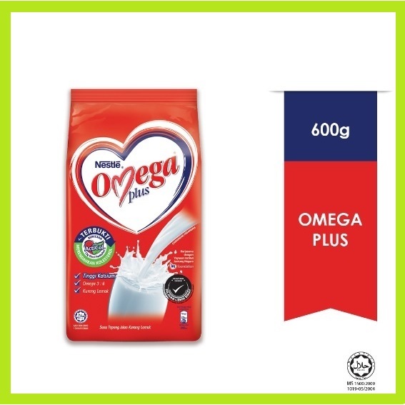 Nestle Omega Plus Plain Milk Powder (600g/1kg) | Shopee Malaysia