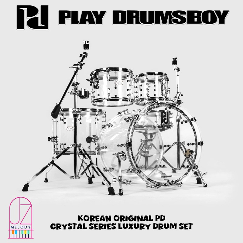 Korean original PD crystal series luxury drum set highend acoustic ...