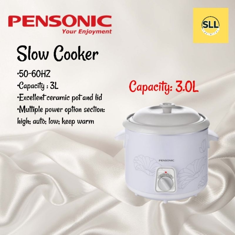 PENSONIC SLOW COOKER PSC-301(3.0L) | Shopee Malaysia
