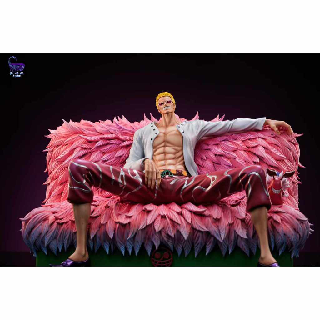Scorpio Studio - Sit Pose Doflamingo One Piece Resin Statue GK Anime ...