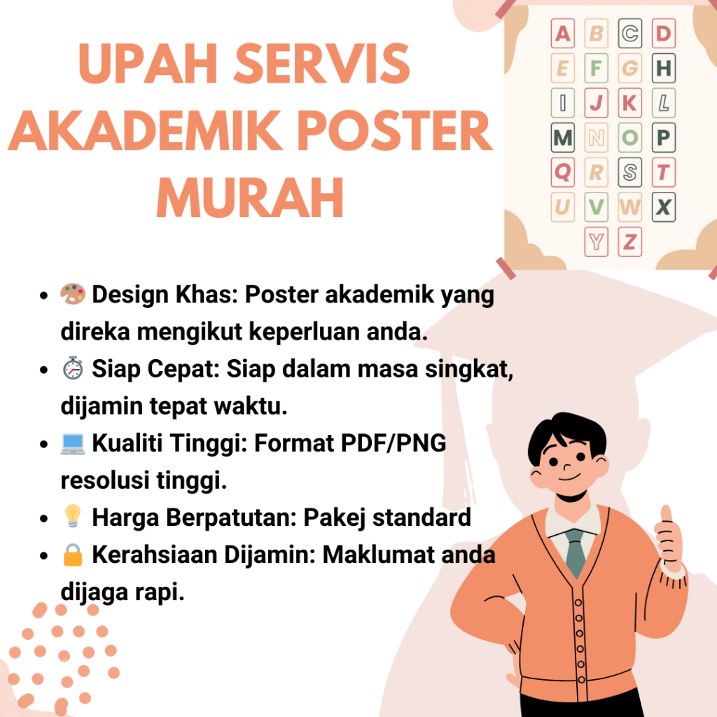 [MURAH & SIMPLE] UPAH SERVIS POSTER AKADEMIK | Shopee Malaysia