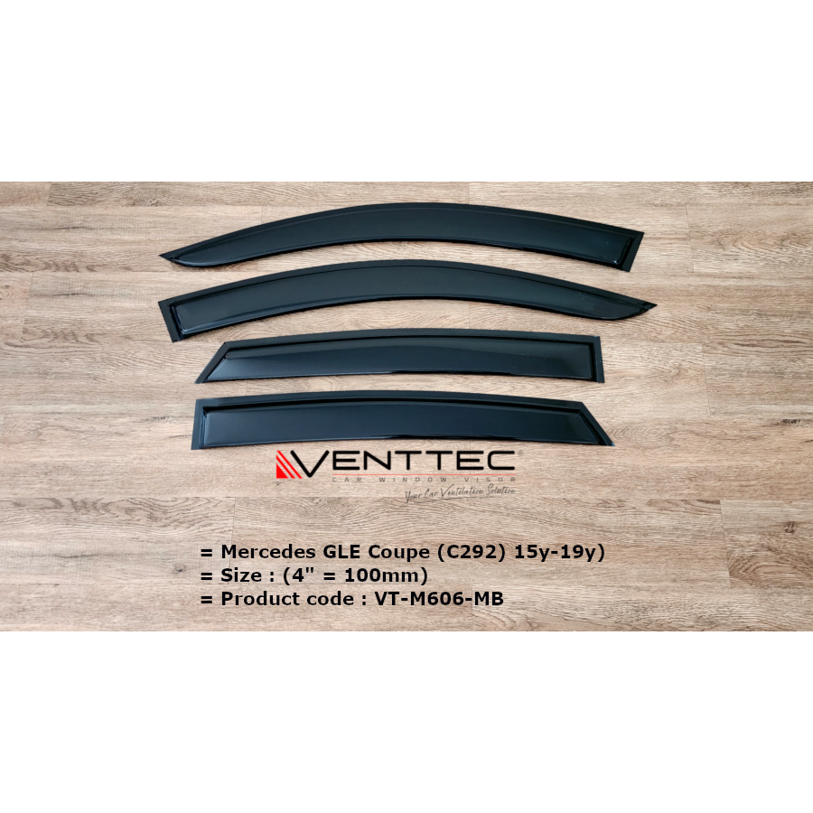 Mercedes GLE Coupe ( C292 ) 2015 2016 2017 2018 2019 High Quality Venttec Door visor (made in ...