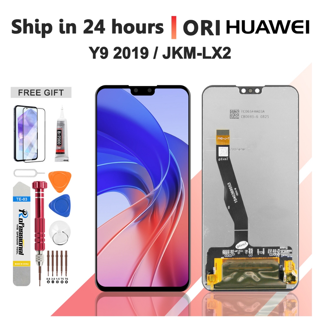 ORIGINAL LCD HUAWEI Y9 2019 JKM-TL00, JKM-AL00, JKM-AL00a, JKM-LX1, JKM-LX2, JKM-LX3 Touchscreen ...