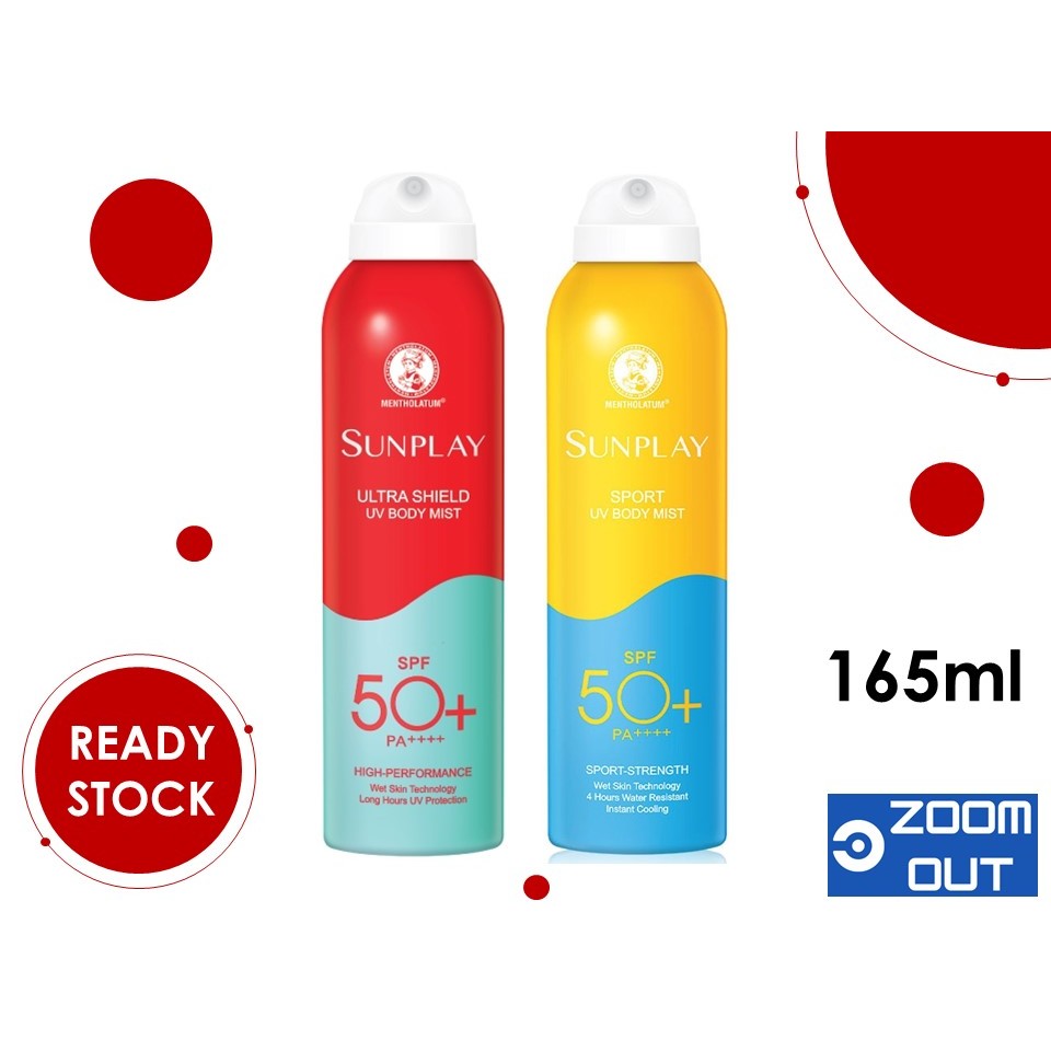 Sunplay Ultra Shield | Sport UV Body Mist SPF50+ PA++++ Sunscreen Spray ...