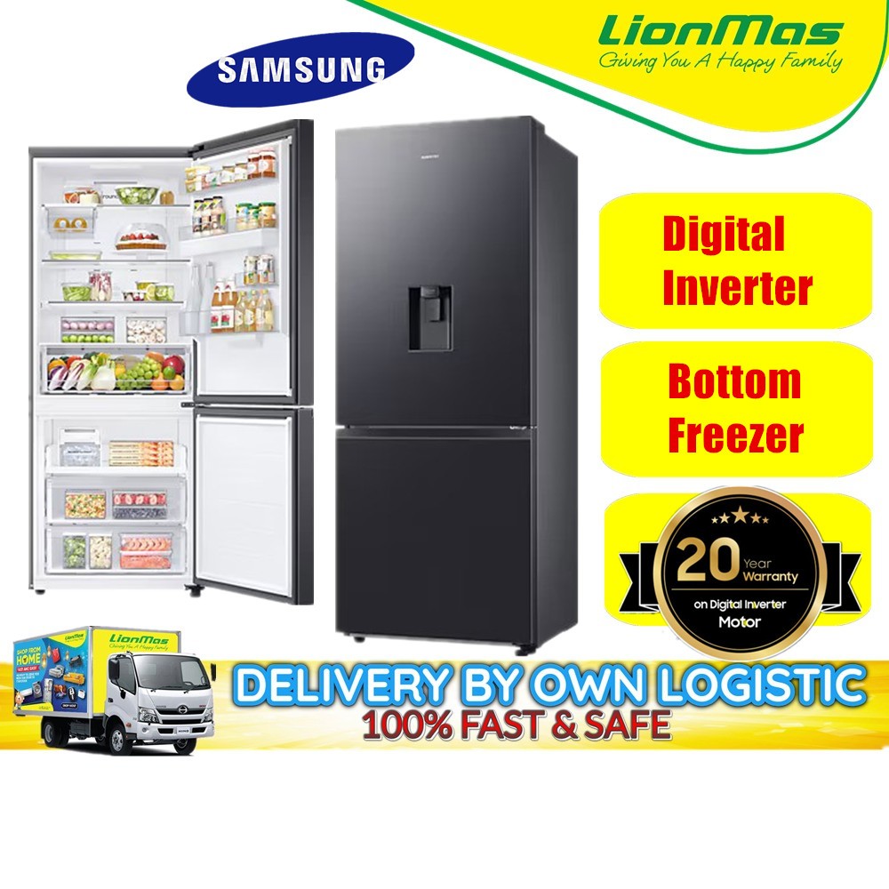 Samsung 505L Digital Inverter Refrigerator RB50DG632EB1ME Bottom ...