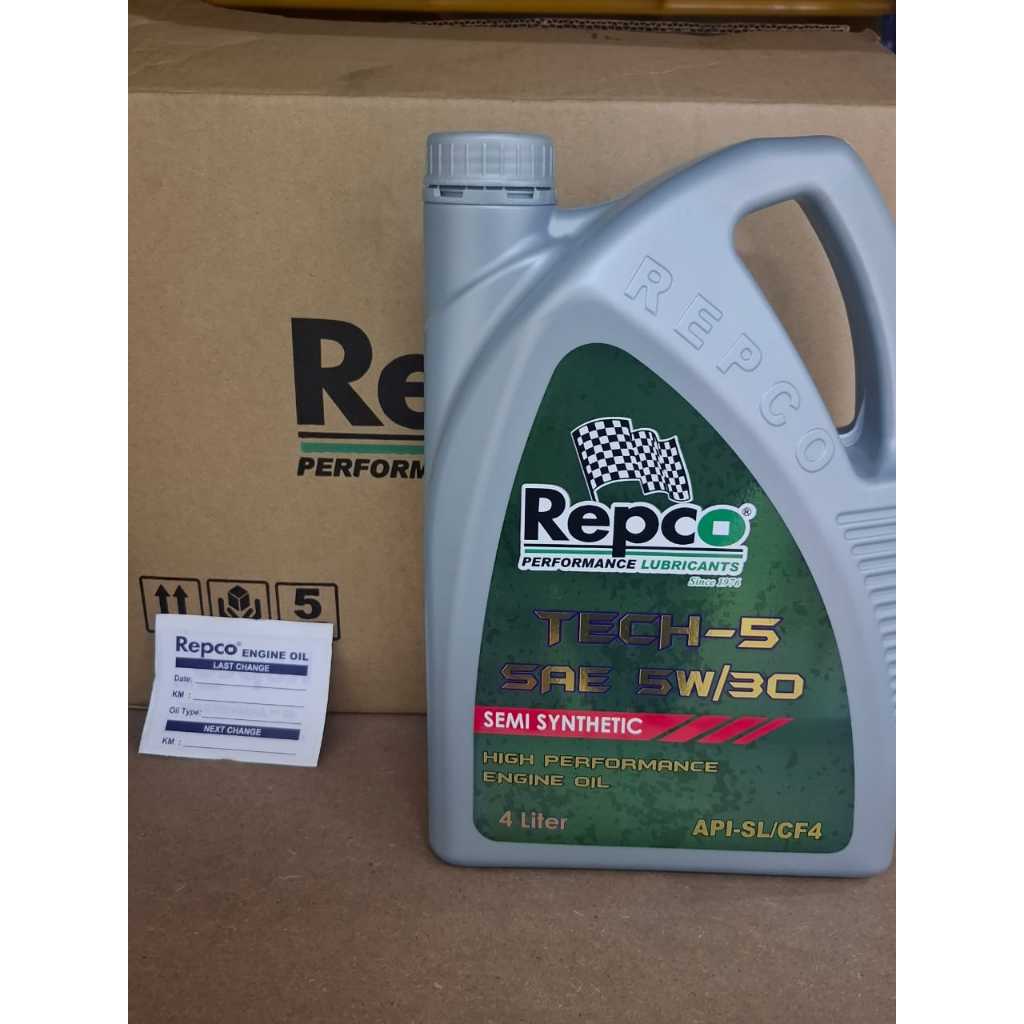 REPCO TECH 5 SAE 5W30 4L SEMI 8,000 KM (BRAND AUSTRALIA) | Shopee Malaysia