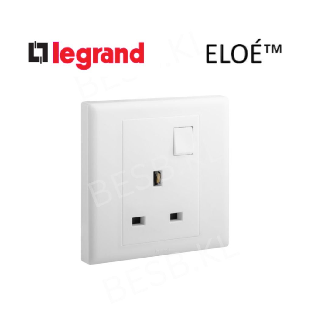 Legrand Eloe Series 618041 13A Switch Socket White Home Socket | Shopee ...