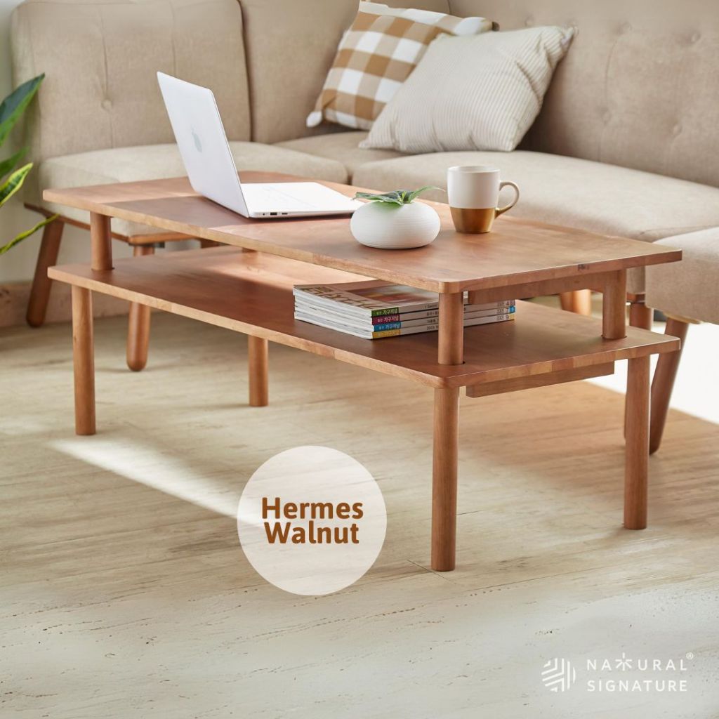 Natural Signature 5126-1 Double Decker Functional Table/Laptop Table ...