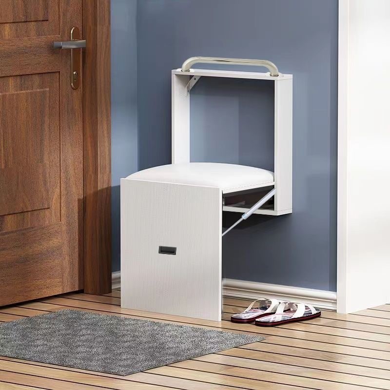 Folding Shoe Changing Stool Wall-Mounted Wall Entrance Chair Doorway ...