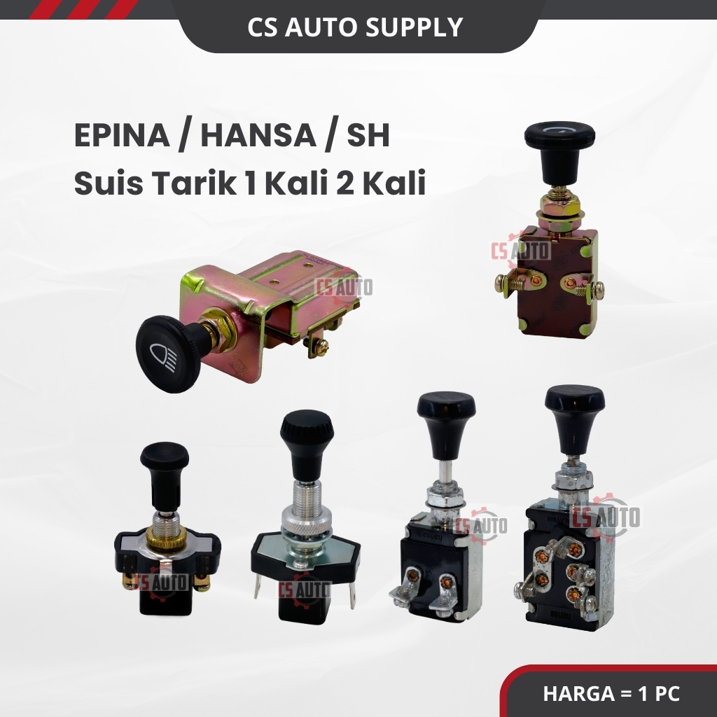 CS Hansa Epina SH Pull Switch Twice Head Lamp Light Switch Suis Lampu ...