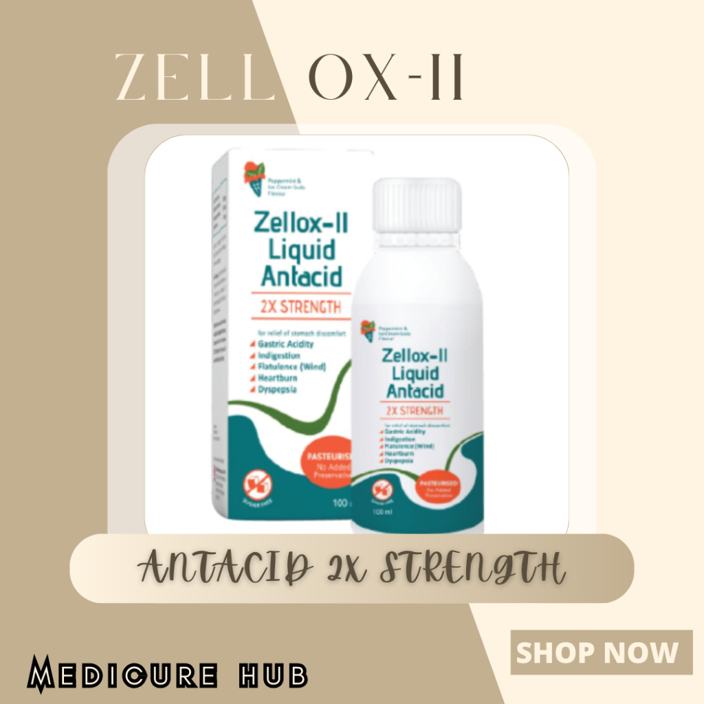 (GASTRIK) ZELLOX - II DOUBLE STRENGTH LIQUID ANTACID 100ML | MELEGAKAN ...