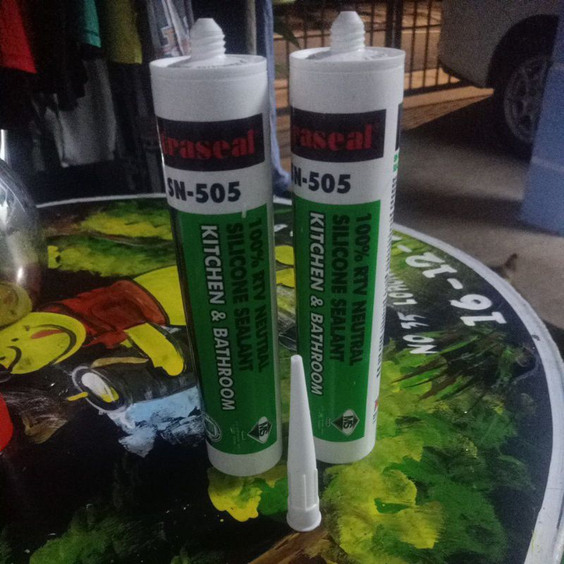 [Ready Stock] x'traseal SN-505 100% RTV Neutral Silicone Sealant Kitchen & Bathroom 300gm (Clear ...