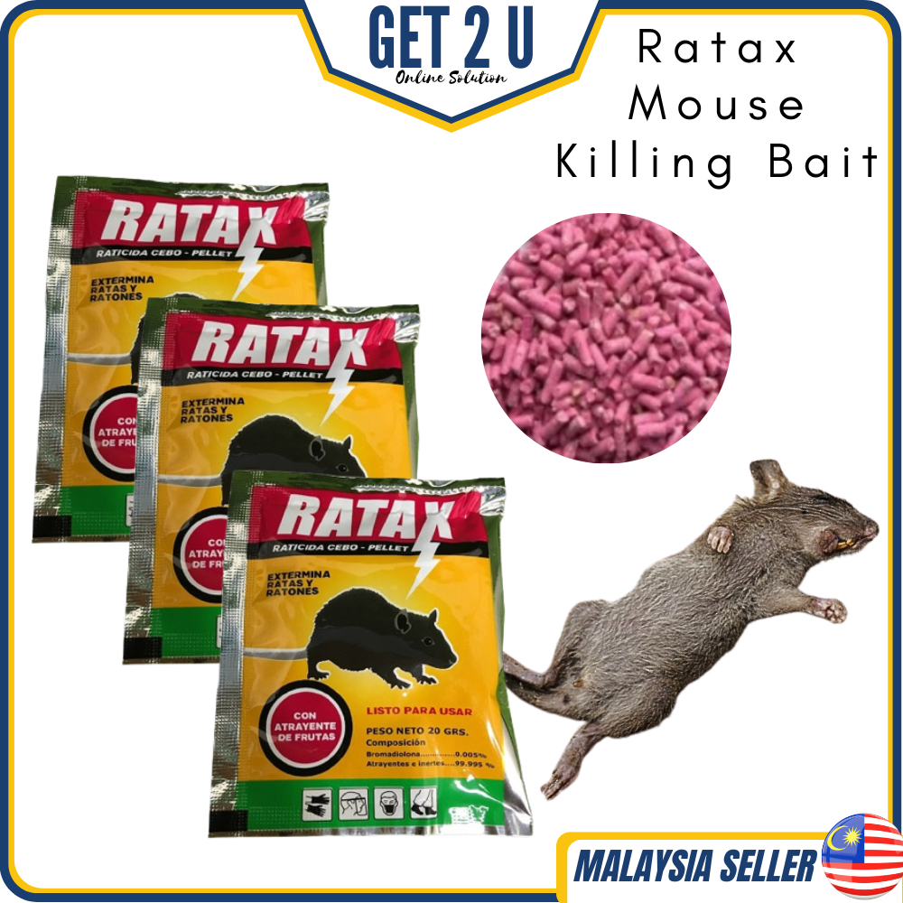 Ubat Umpan Tikus Kawalan Haiwan Perosak Mouse Bait Pellet Rat Mice Pest ...