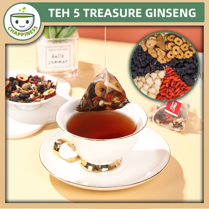 TEH 5 TREASURE GINSENG ORGANIK PREMIUM (15g) | Shopee Malaysia