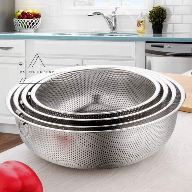 Stainless Steel Colander With Hook, Assorted Sizes | Shopee Malaysia