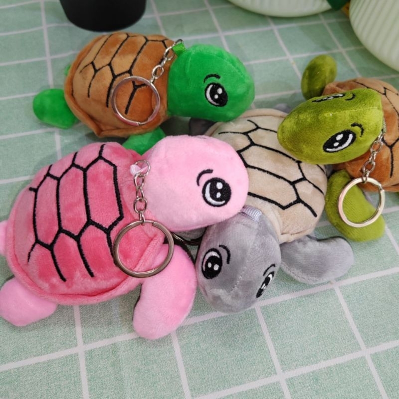 Keychain Penyu Tortoise Plush Toy Keychain Soft Keychain | Shopee Malaysia