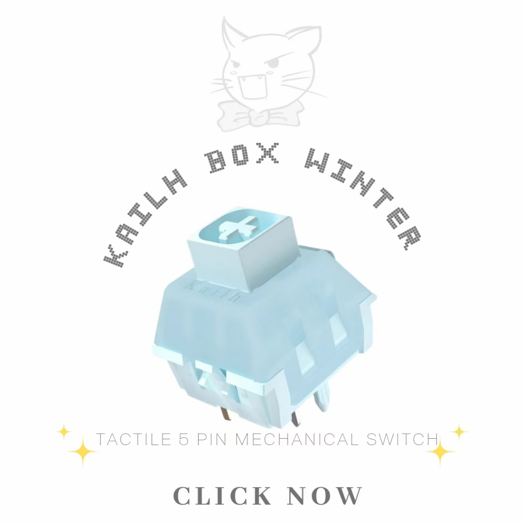 Kailh Box Winter 5 Pin Tactile Switch for MX Mechanical Gaming Keyboard 凯华Box知冬轴茶轴轻克力类HP提前段落机械键盘 ...