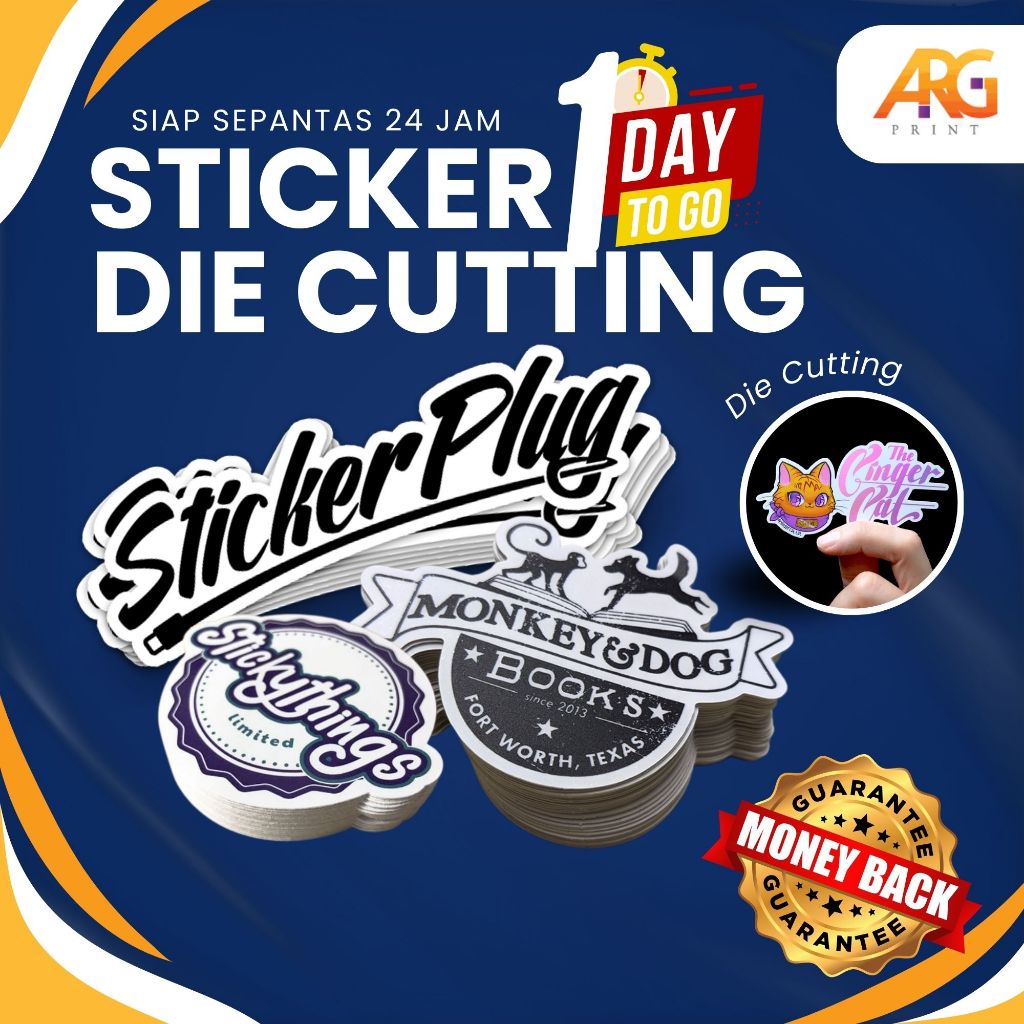 Sticker Label Cutting DieCut 1 by 1 Express 1 hari Sesuai untuk Premium ...