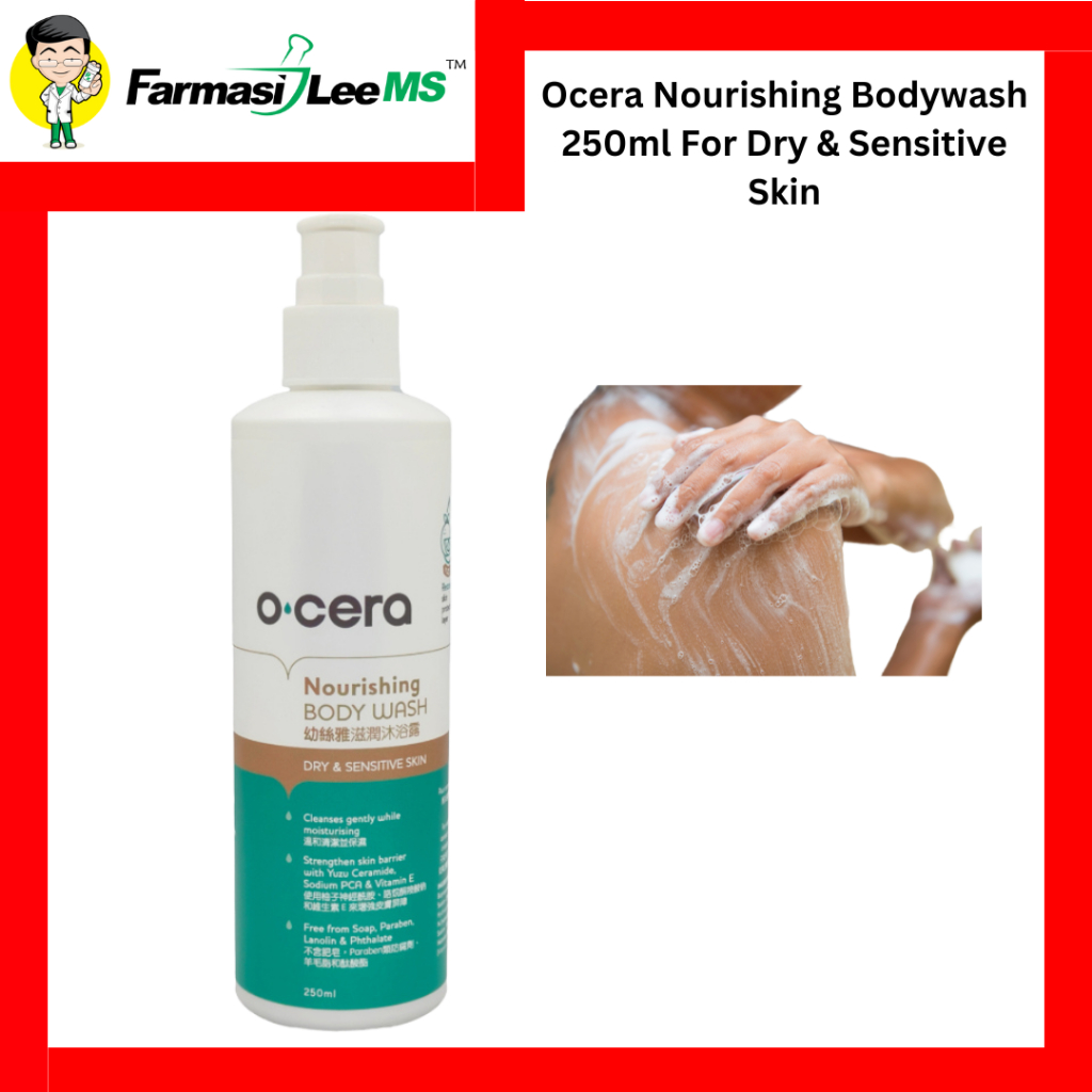 Ocera Nourishing Bodywash 250ml For Dry & Sensitive Skin (Exp 08/2026 ...